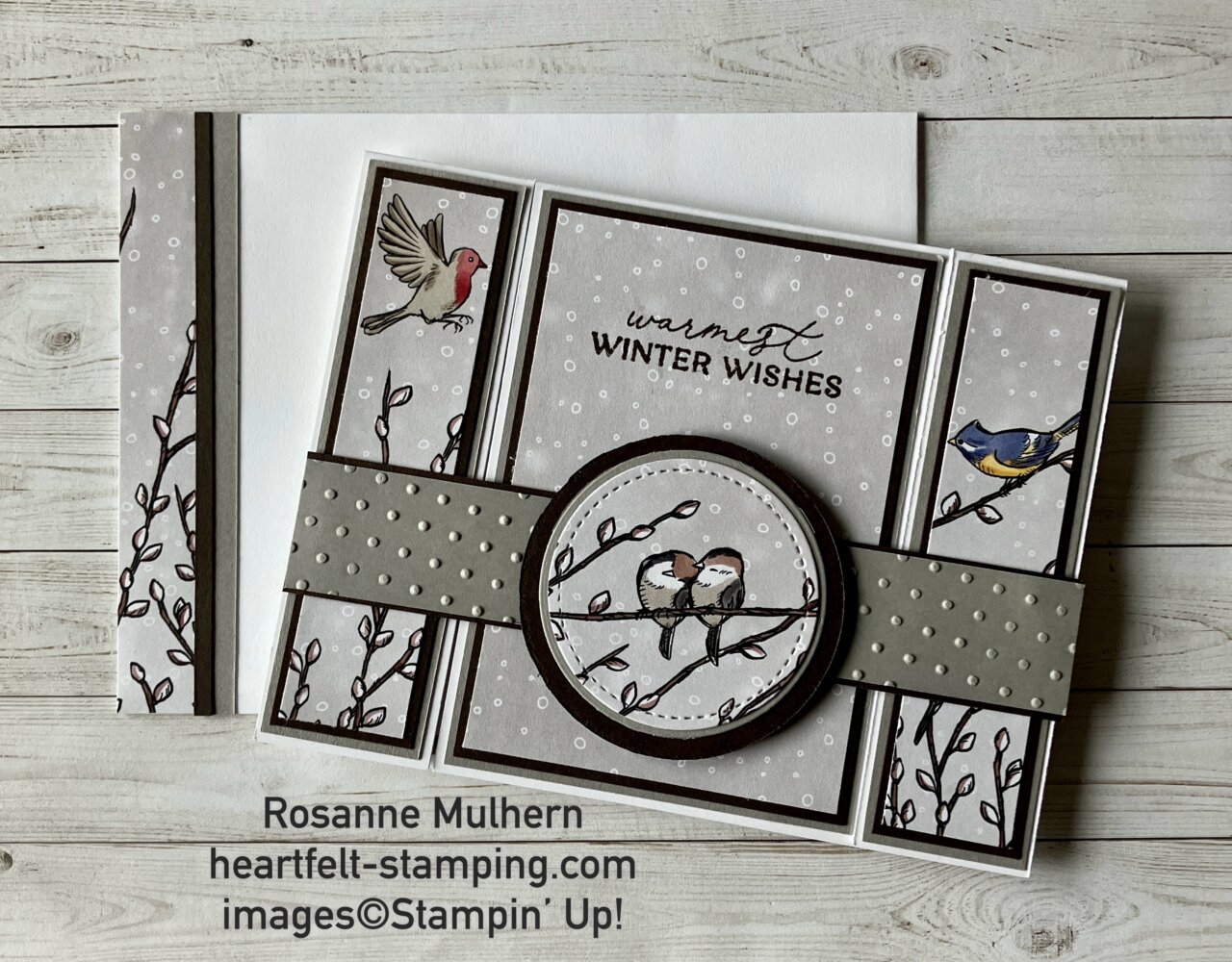 Stampin Up Nests of Winter Holiday Card - Rosanne Mulhern Heartfelt ...